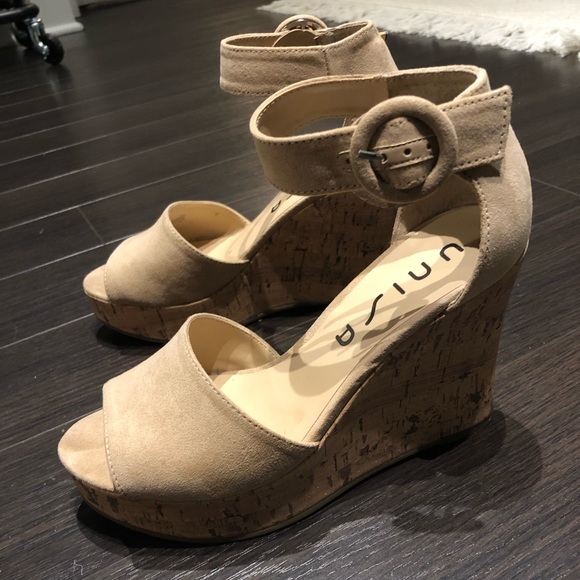 Unisa | Shoes | Unisa Nude Wedge | Poshmark